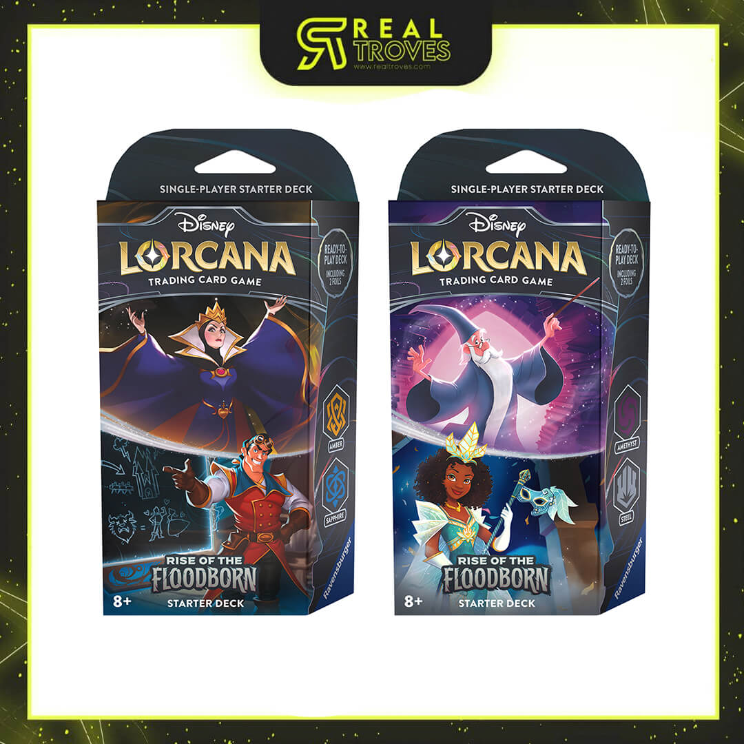 DISNEY LORCANA TCG: [SET 2] RISE OF THE FLOODBORN STARTER DECK ...